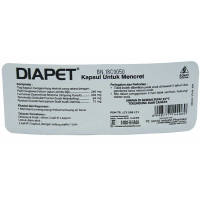 Diapet Obat Diare 10 Kapsul | Alfagift